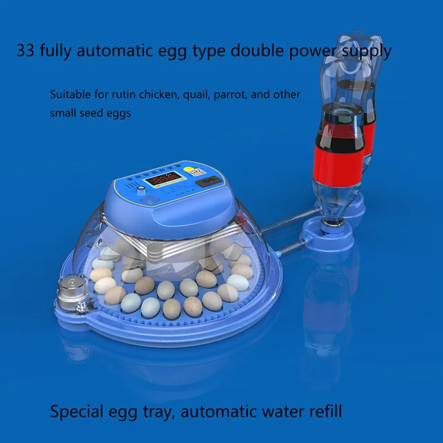 33 Bird Eggs Incubator Automatic Brooder Farm Chick Hatchery Machine ...