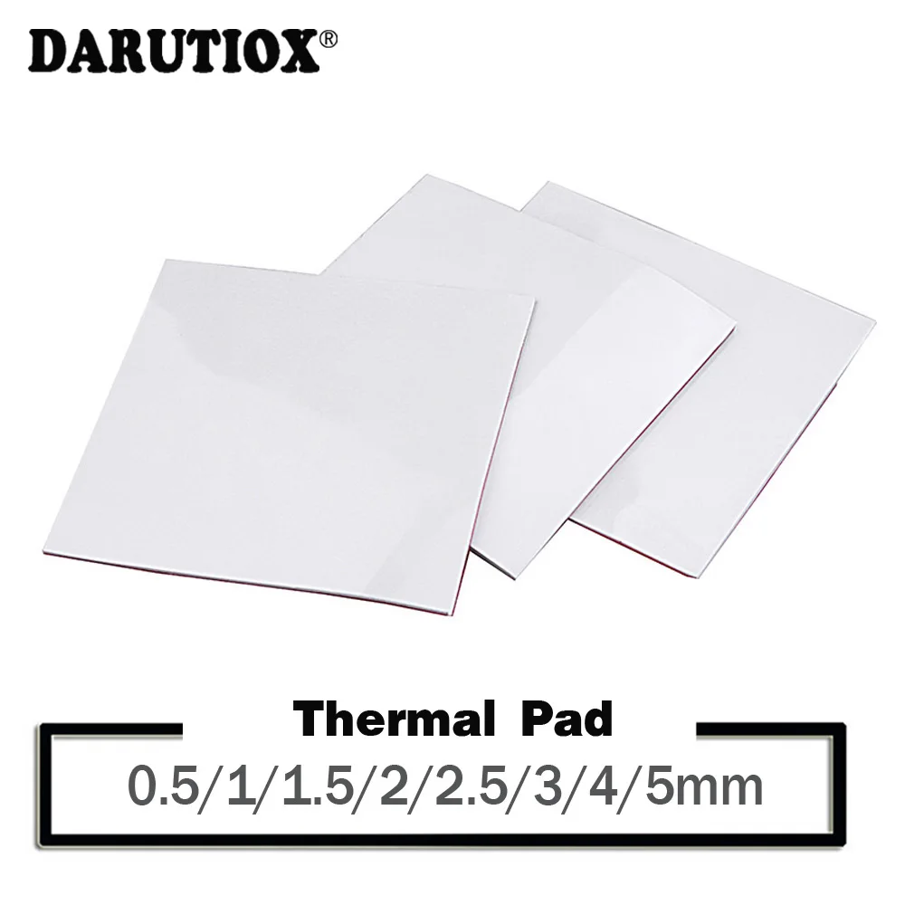 100x100mm 0.5mm 1mm 1.5mm 2mm 3mm 4mm 5mm Tchkess Thermal Pad Cpu ...
