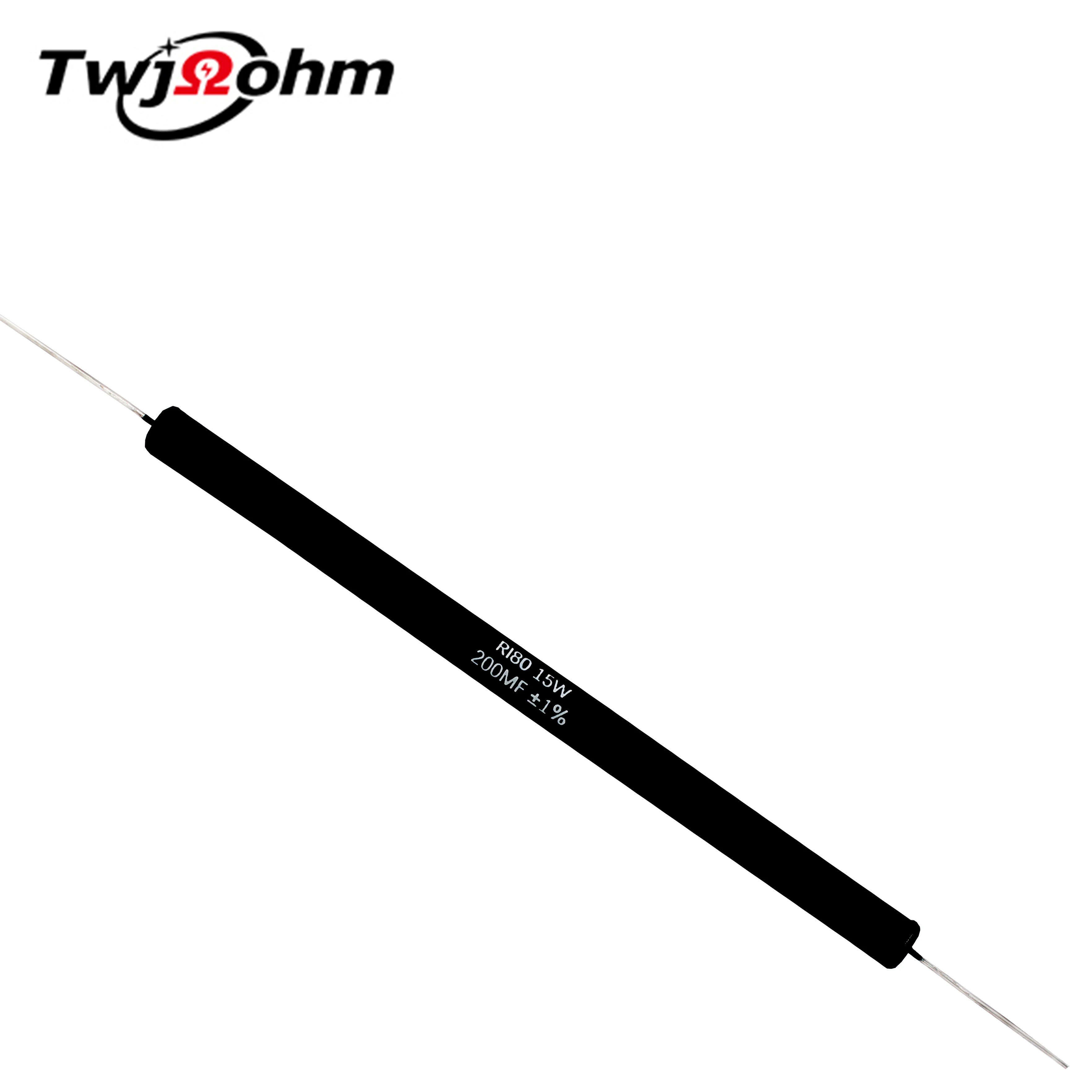 RI80 15W High Voltage Resistor High Precision Black Tube Resistor 200M ...