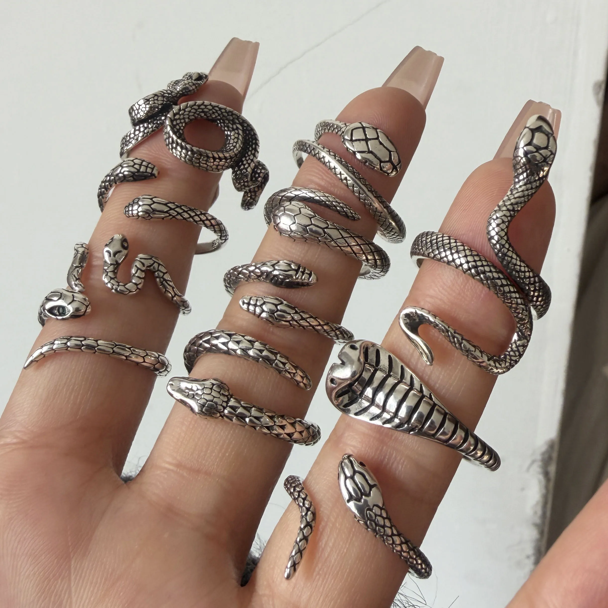 925 Sterling Silver Rings for Women Couple Minimalist Handmade Simple ...