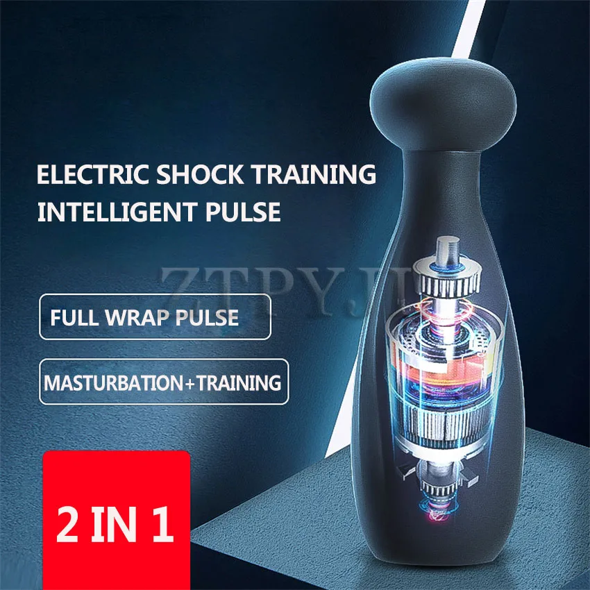 Electric-Shock-Pluse-10-frequency-Vibration-Glans-Penis-Delay-Lasting ...