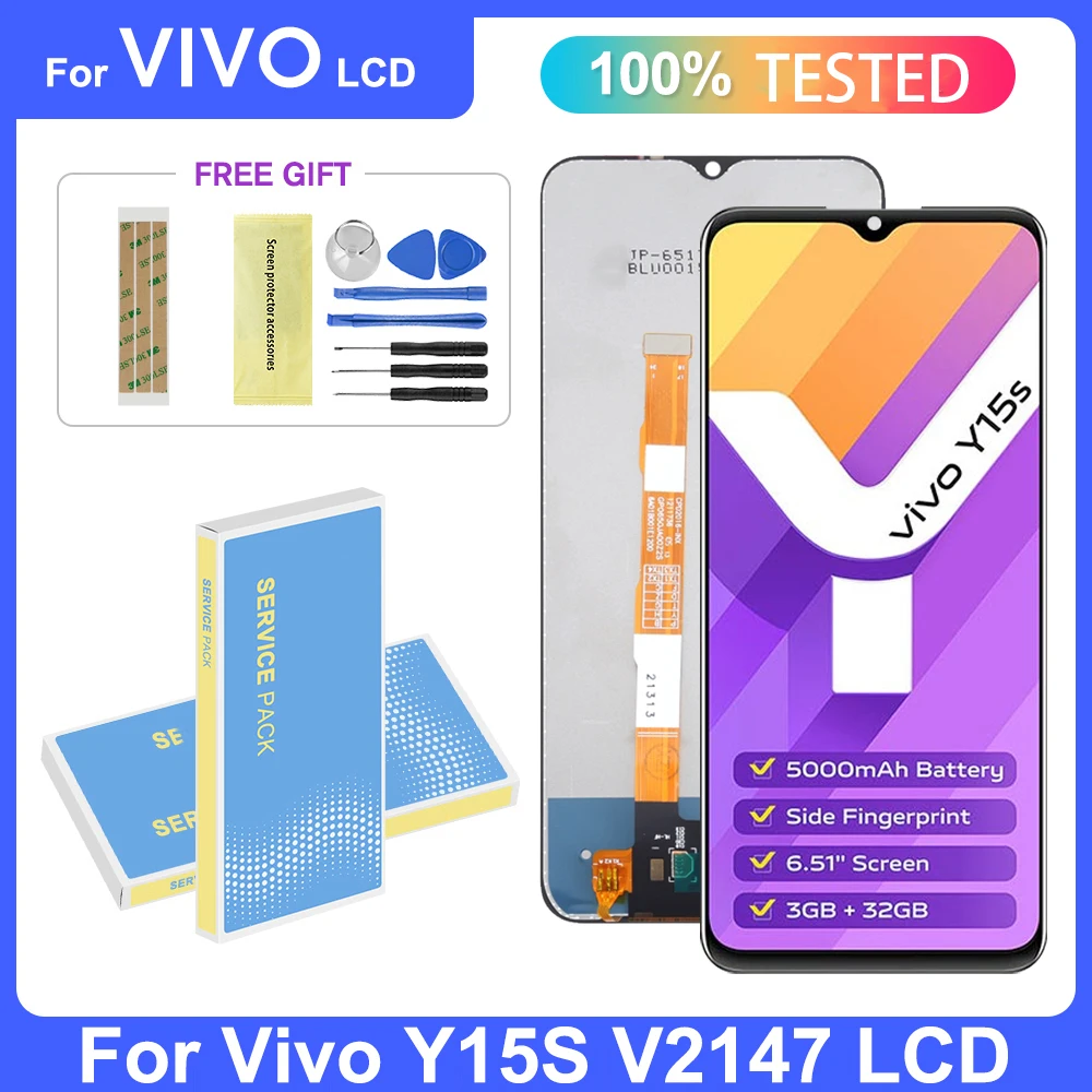 For VIVO Y15S V2120, V2147, V2139 LCD Display Touch Screen Digiziter ...