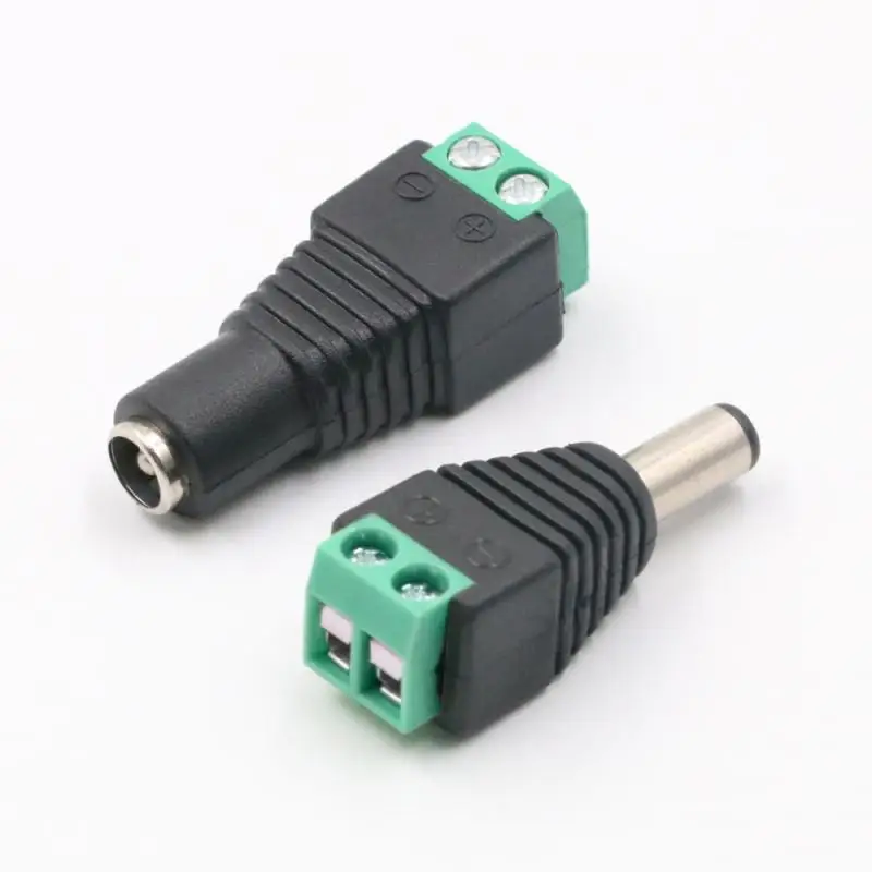 12V-DC-BNC-Male-female-Connector-Coax-CAT5-Video-Balun-Adapter-Plug-for ...