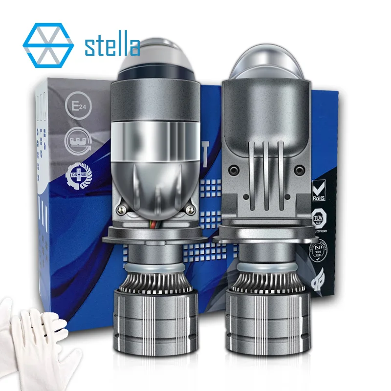 Stella-2-Color-Change-H4-Mini-Lens-LED-Car-Motorcycle-Headlight ...