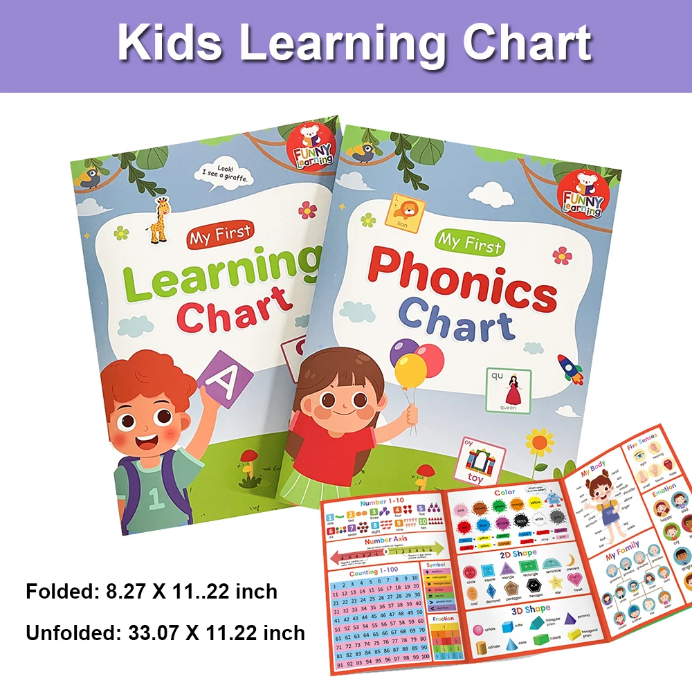 Kids-English-Words-Learning-Chart-Phonics-Vocabulary-Building-Worksheet ...