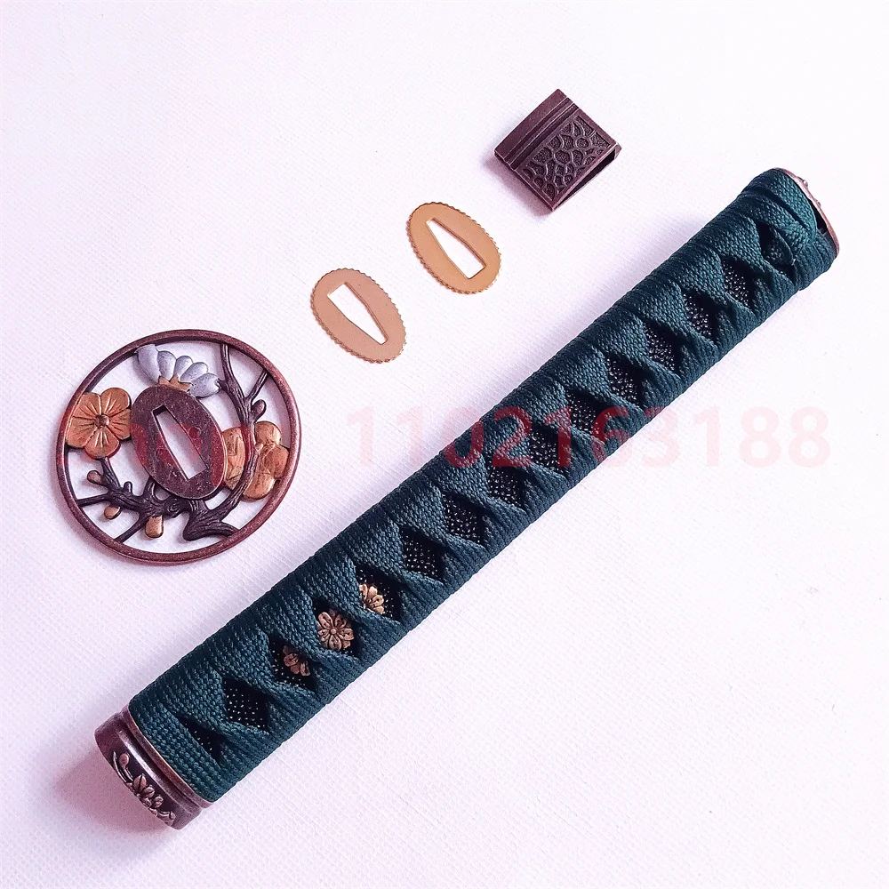 26cm-Tsuka-Handle-Hilt-Alloy-Tsuba-Handguard-Guard-Fuchi-Kashira-Menuki ...