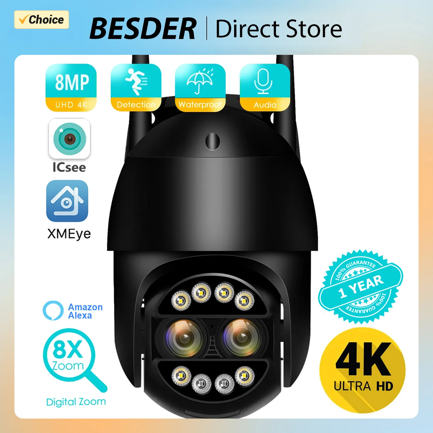 BESDER-8MP-4K-PTZ-IP-Camera-8x-Zoom-Dual-Lens-Human-Detect-CCTV-Camera ...