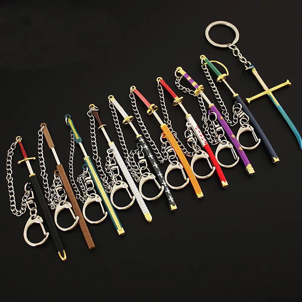 9cm Mini One Sword With Scabbard Keychain Japenese Shanks Piece Anime ...