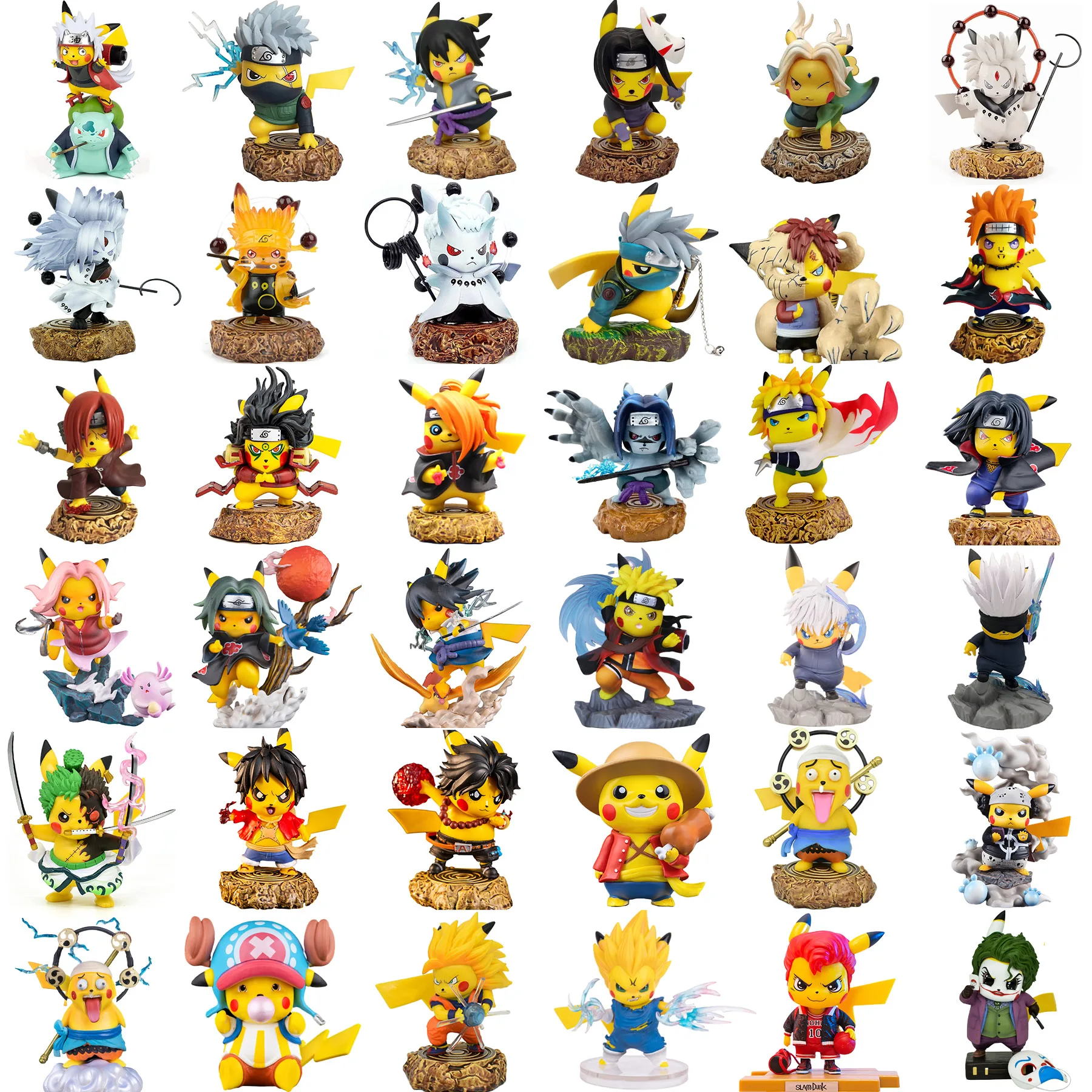 Pikachu Anime Action Figure Toy, Cosplay Pokémon, Naruto, Roronoa Zoro ...