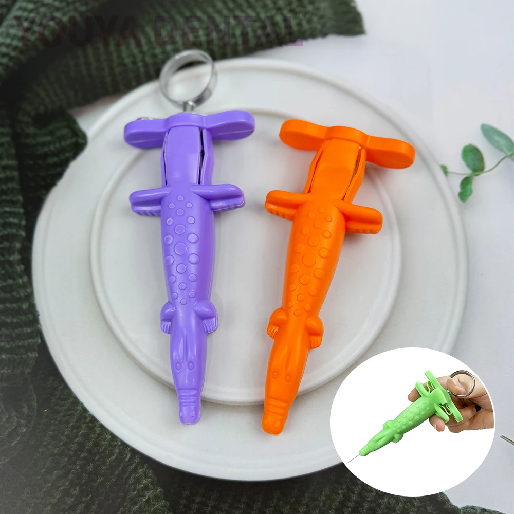2Pcs Creative Alligator shape Dental Suction Syringe Rubber Needle ...