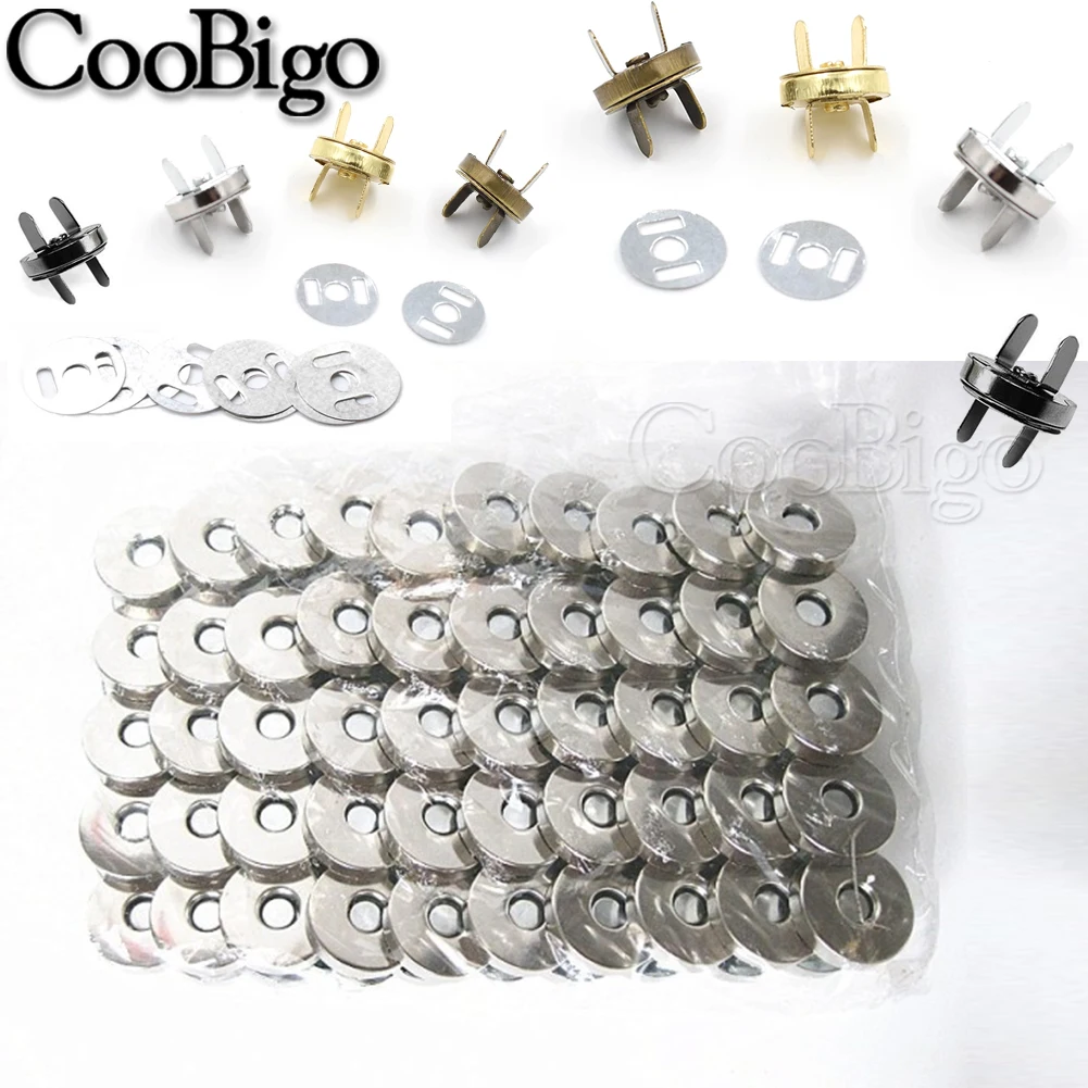 50sets-Sewing-Magnet-Button-Magnetic-Snaps-Clasp-Fasteners-Closures-for ...