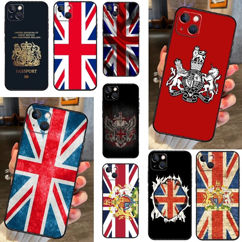 England British UK Union Jack Flag Phone Case For iPhone 16 11 12 13 ...