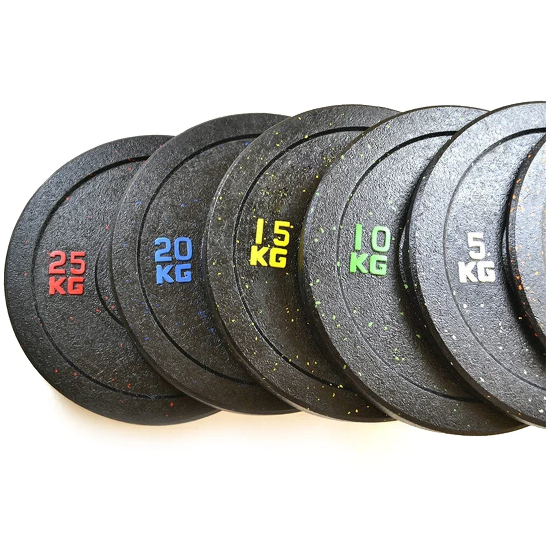 Commercial Gym Equipment Barbell Discs /plate Color Speckles Hi-temp ...