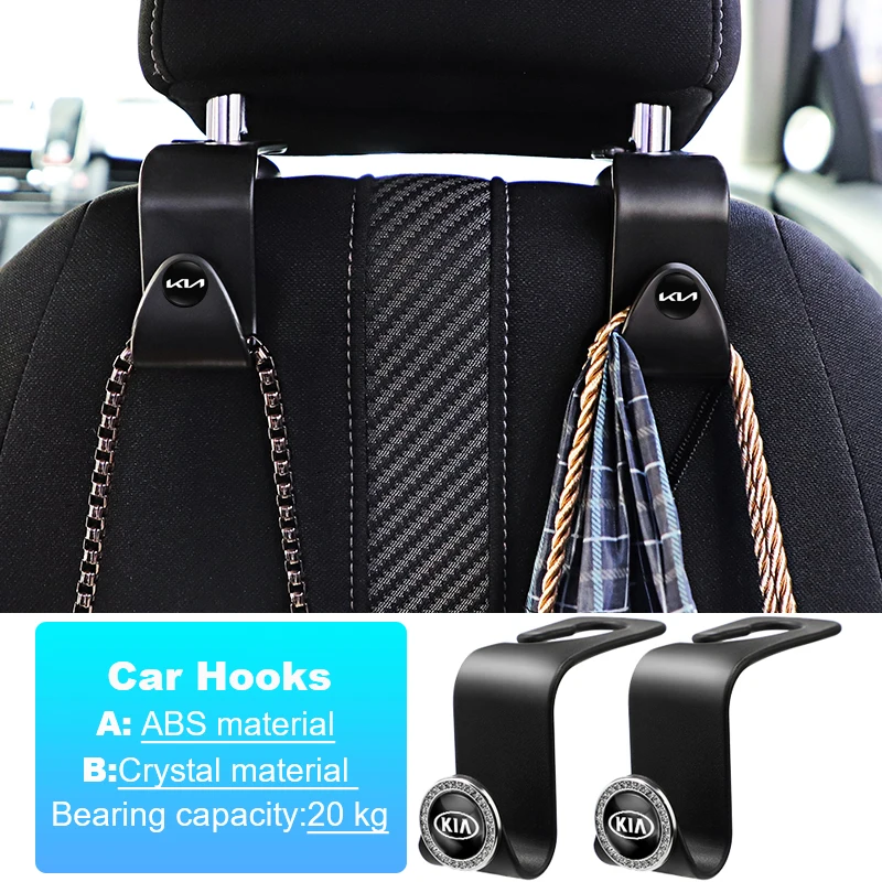 2Pcs Car Seat Headrest Hook Auto Back Storage Holder For KIA GT-Line ...