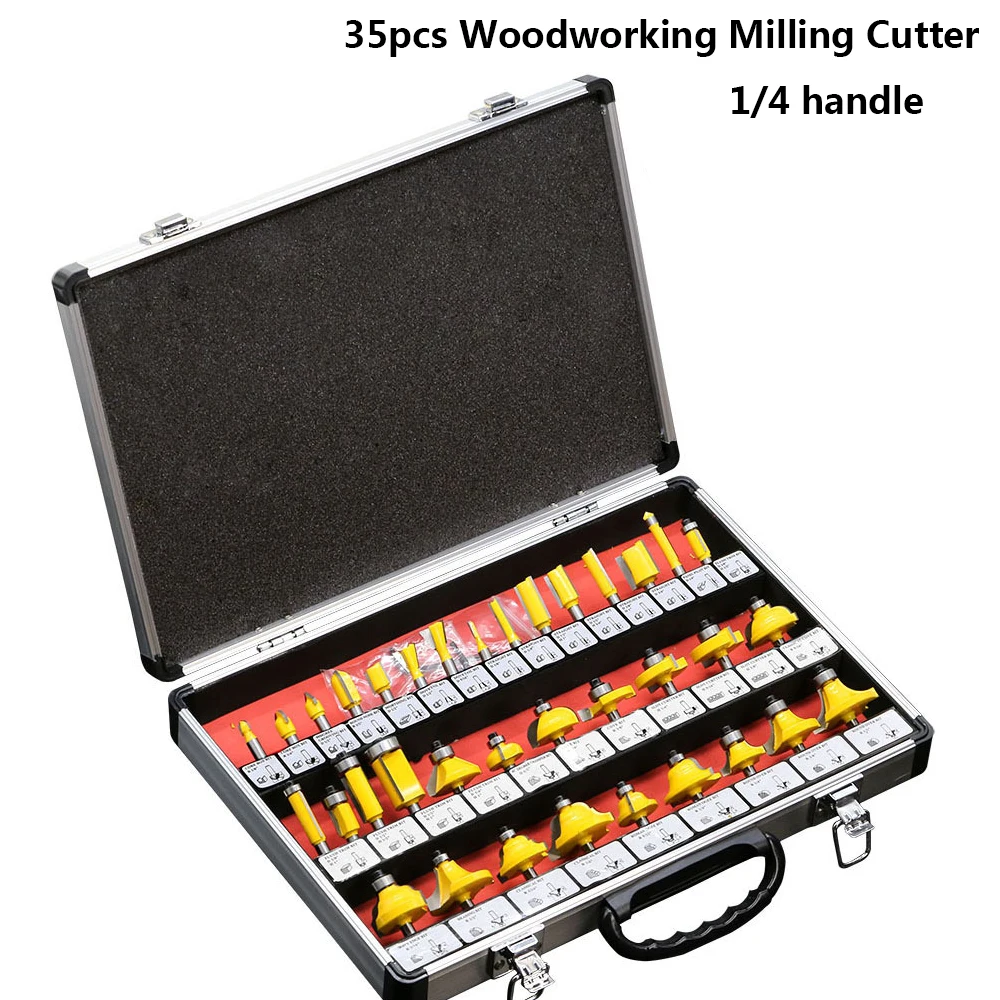 24-35-50-70-80-100pcs-1-4-inch-Shank-Professional-Flush-Trim-Router-Bit ...
