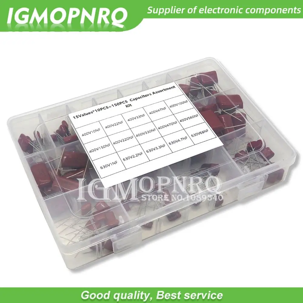 150pcs-CBB-Polypropylene-Film-capacitor-0nf-68nf-400v-630v-CBB-Capacitors-Assortment-Kit-10NF ...