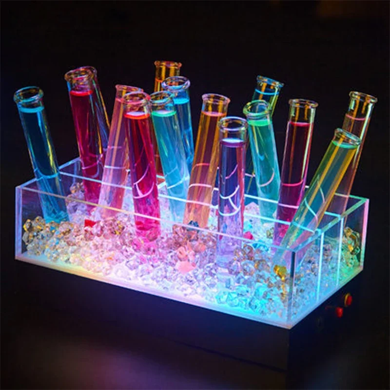 Tubo de ensayo acrílico para cóctel, herramienta mezcladora de Martini ...