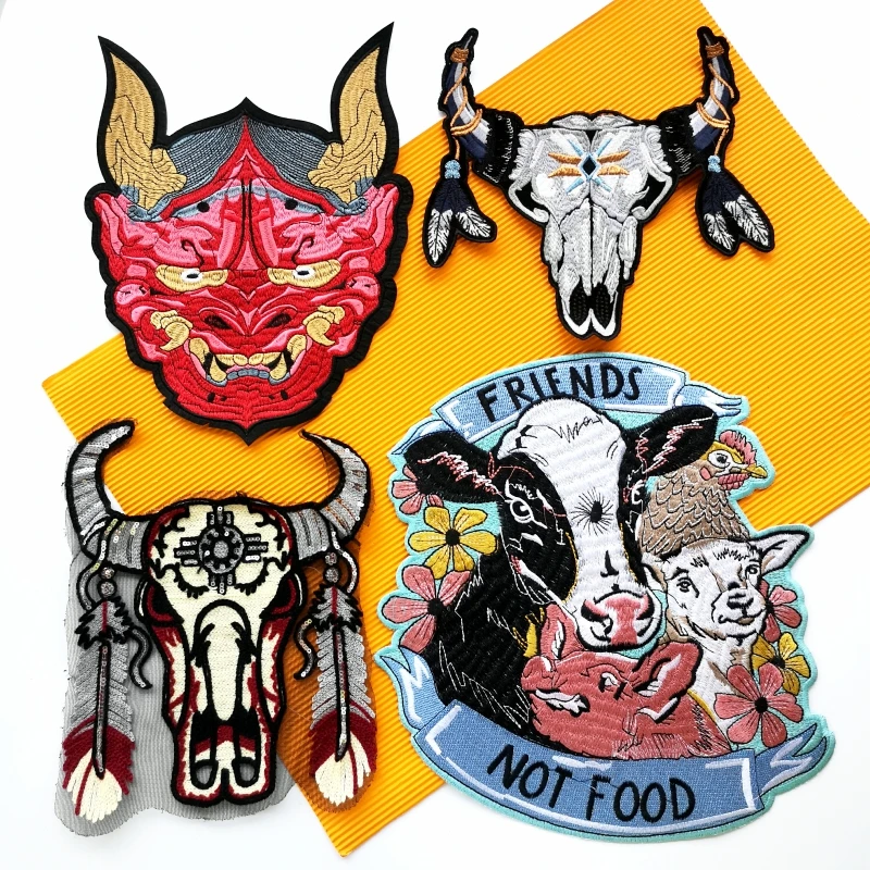 Sweatshirt Patches Cows | Cow Embroidery Patch | Cow Pattern Patches ...