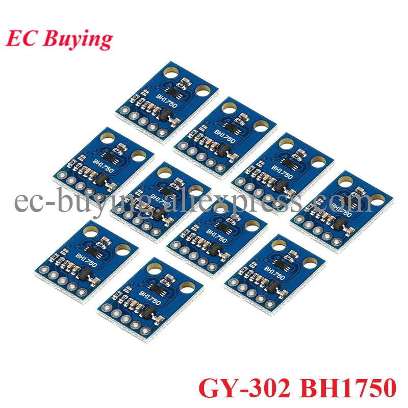 10pcs-1pc-GY-302-BH1750-BH1750FVI-Light-Intensity-Illumination-Module-Digital-Optical-Intensity ...