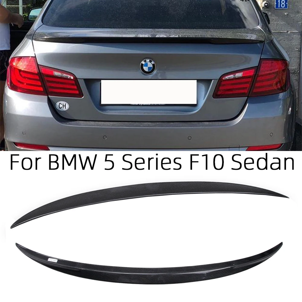 For Bmw 5 Series F10 F18/f10 M5 Sedan P Style Carbon Fiber Rear Spoiler ...
