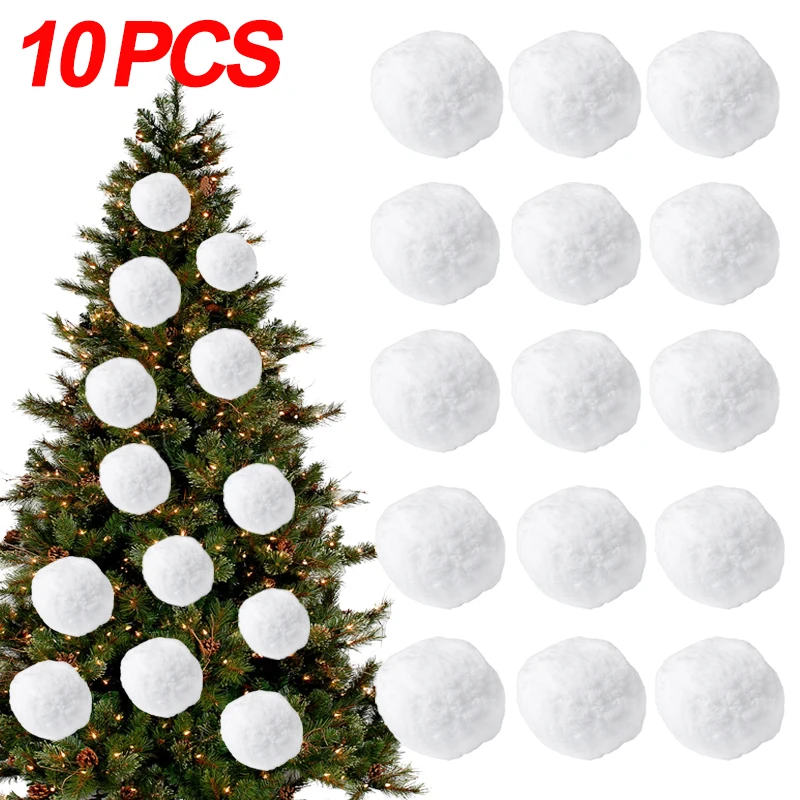 White-Snowflake-Christmas-Ball-Hanging-Ornament-DIY-Crafts-Xmas-Tree ...