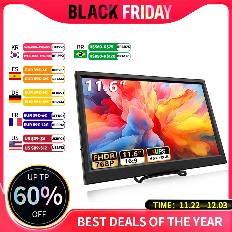 11-6-Inch-Portable-Monitor-HDMI-Compatible-Laptop-second-screen-Gaming ...