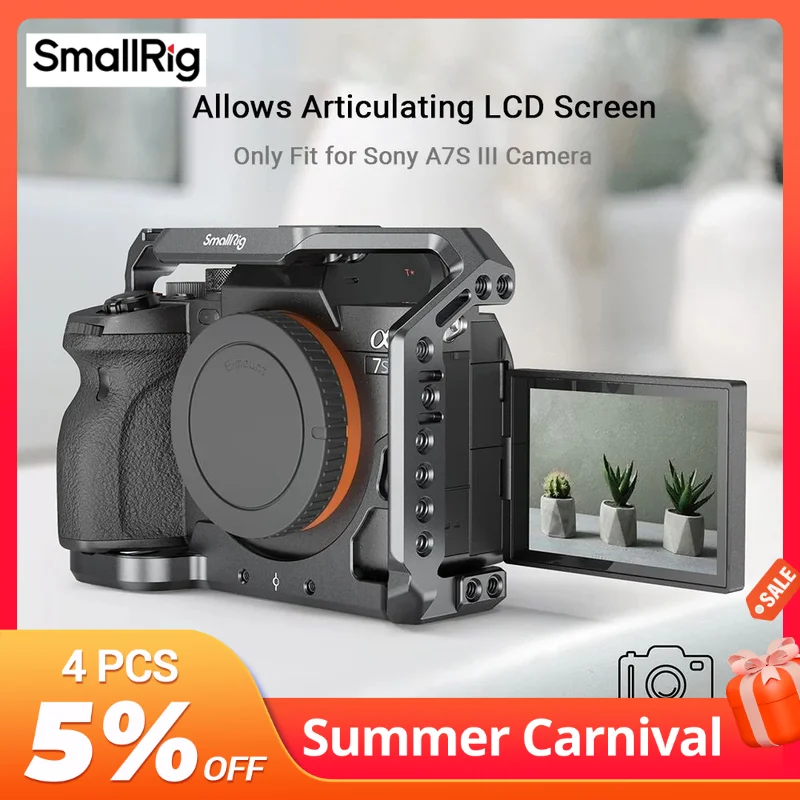 Smallrig-DSLR-for-A7S3-Camera-Cage-Rig-A7SIII-Form-fitting-Cage-for ...