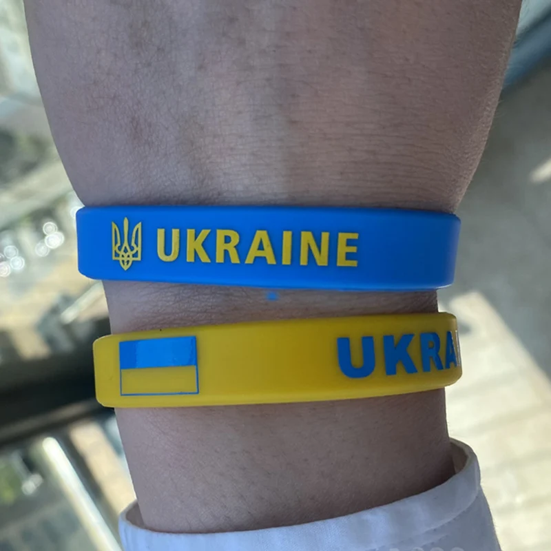 Ukraine-Country-Flags-Wristband-Bracelets-Sport-Elastic-Silicone ...
