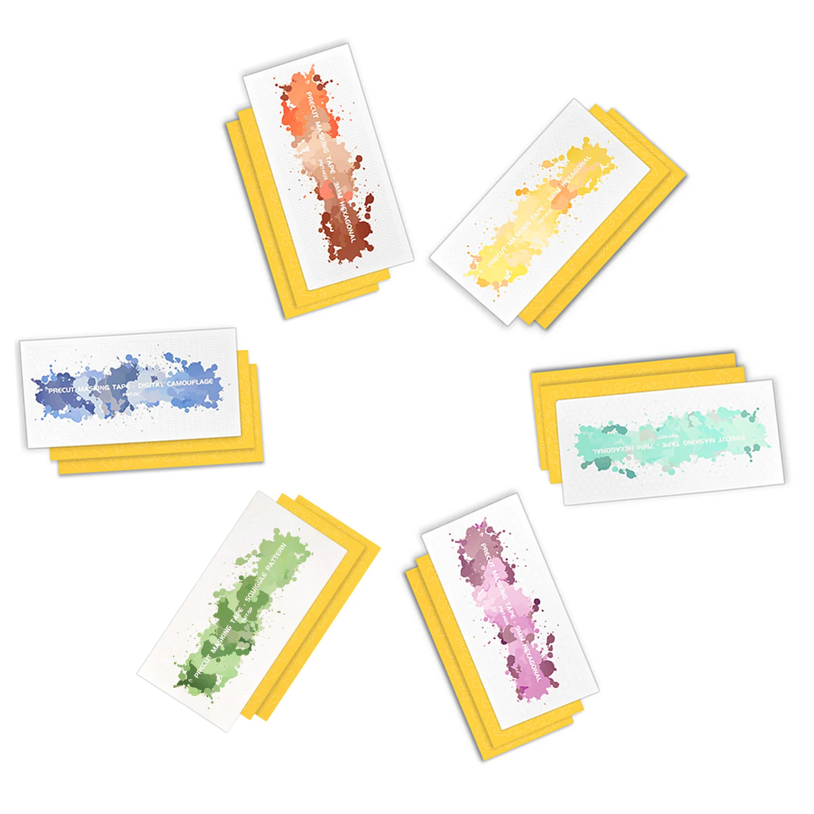 New-DSPIAE-Precut-Masking-Tape-PMT-SP-Squiggle-Pattern-PMT-DC-Digital ...