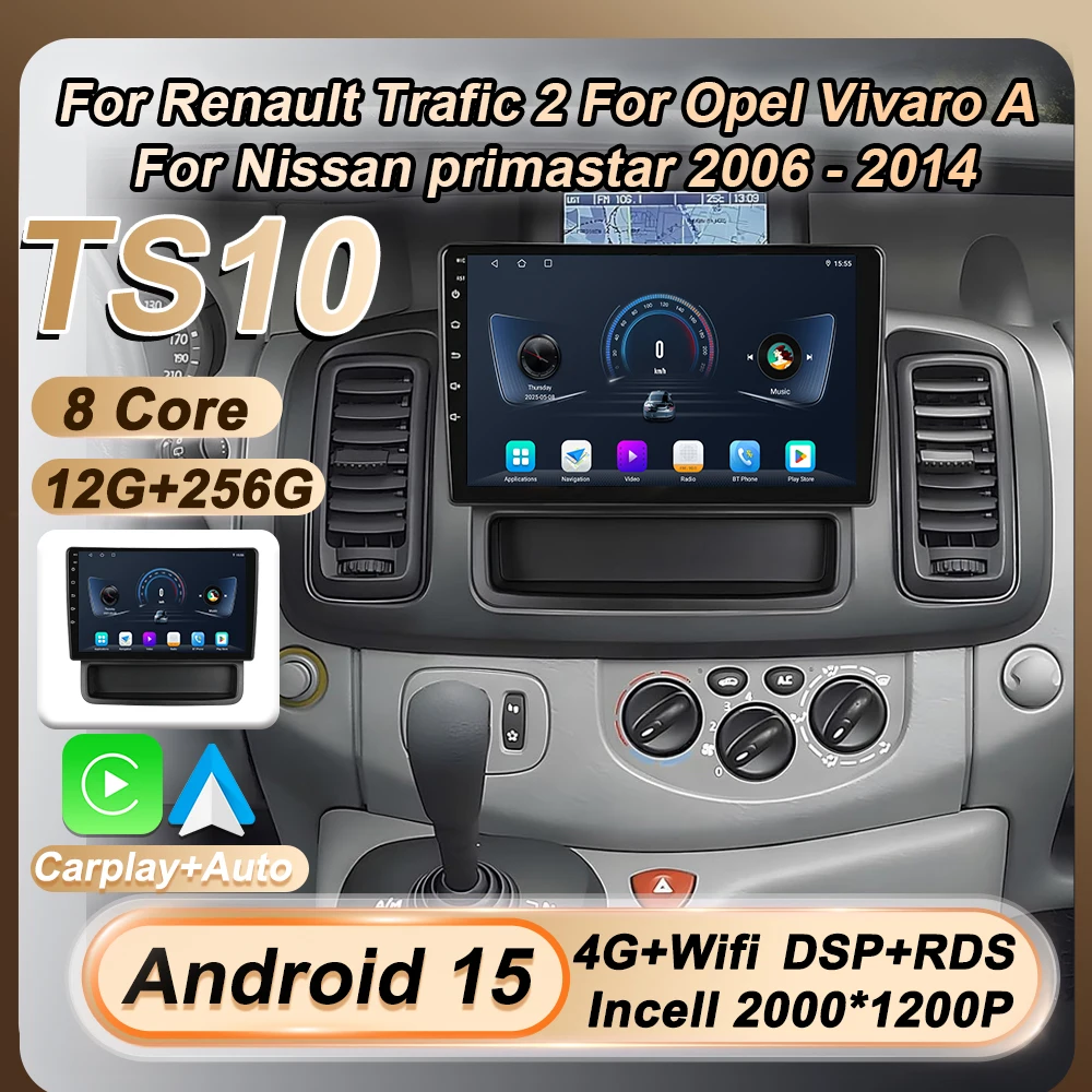 Reproductor de vídeo Multimedia de Radio de coche para Renault Trafic 2 ...