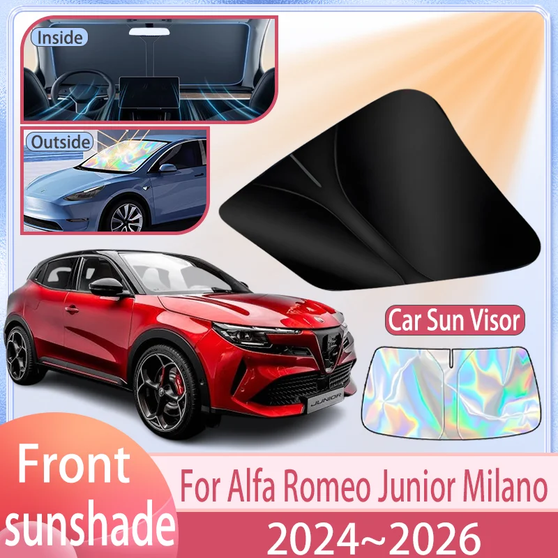 Car Sunshade For Alfa Romeo Junior Milano 2024 2025 2026 Front ...