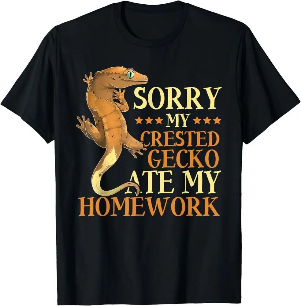 Crested-Gecko-Ate-My-Homework-T-Shirt-For-Men-Clothing-Women-Tees-High ...