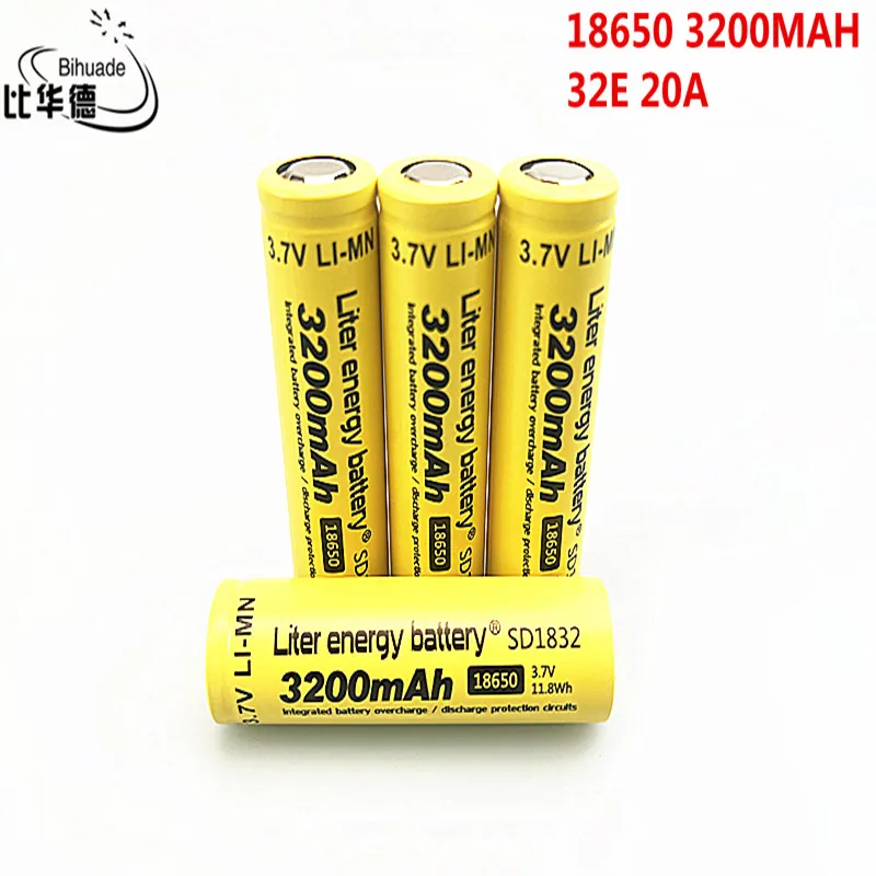 NEW Good Qulity 32E 18650 3,7V 3200 mah 20A 18650 li-ion rechargeable ...