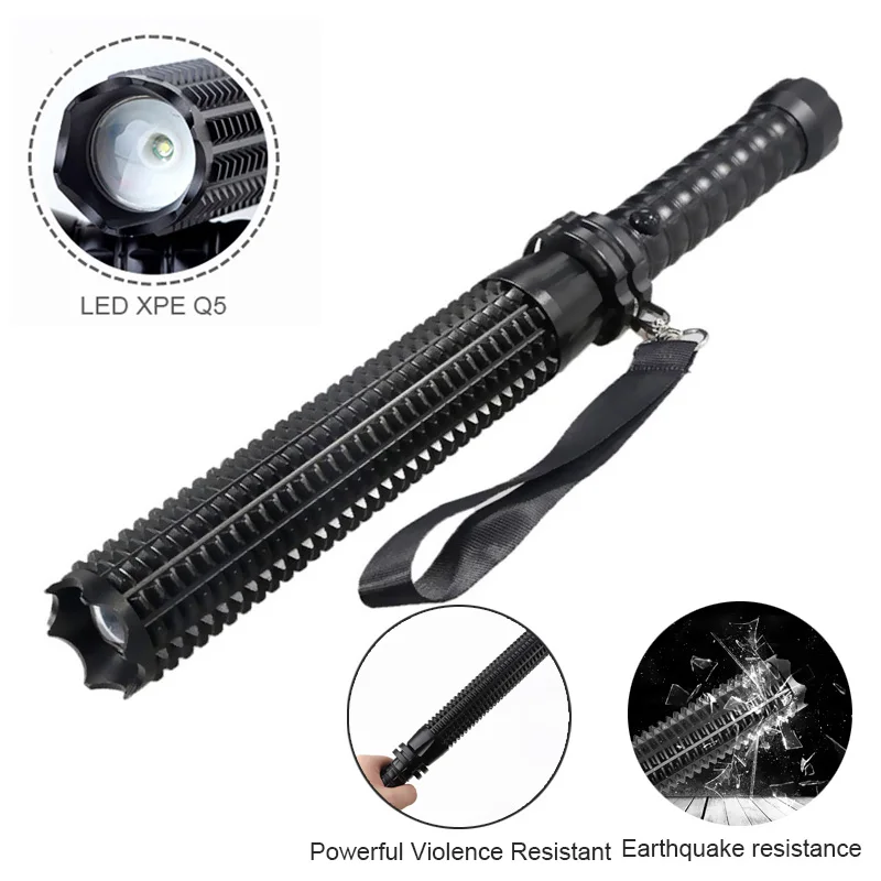 Portable-XPE-Telescopic-Baton-Flashlight-Self-Defense-Powerful-LED ...