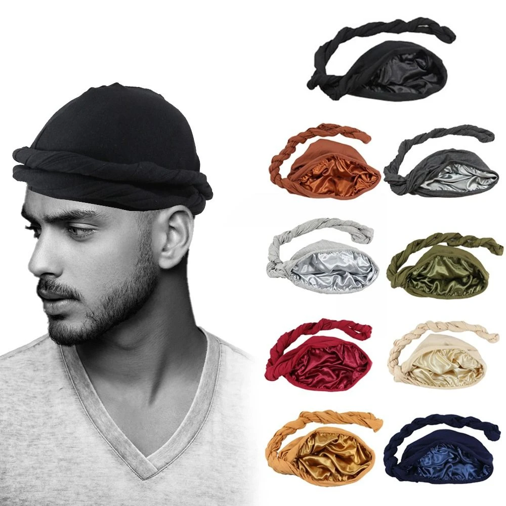 Satin Biker Headwrap | Mens Turban Elastic | Men Turban Headwrap ...