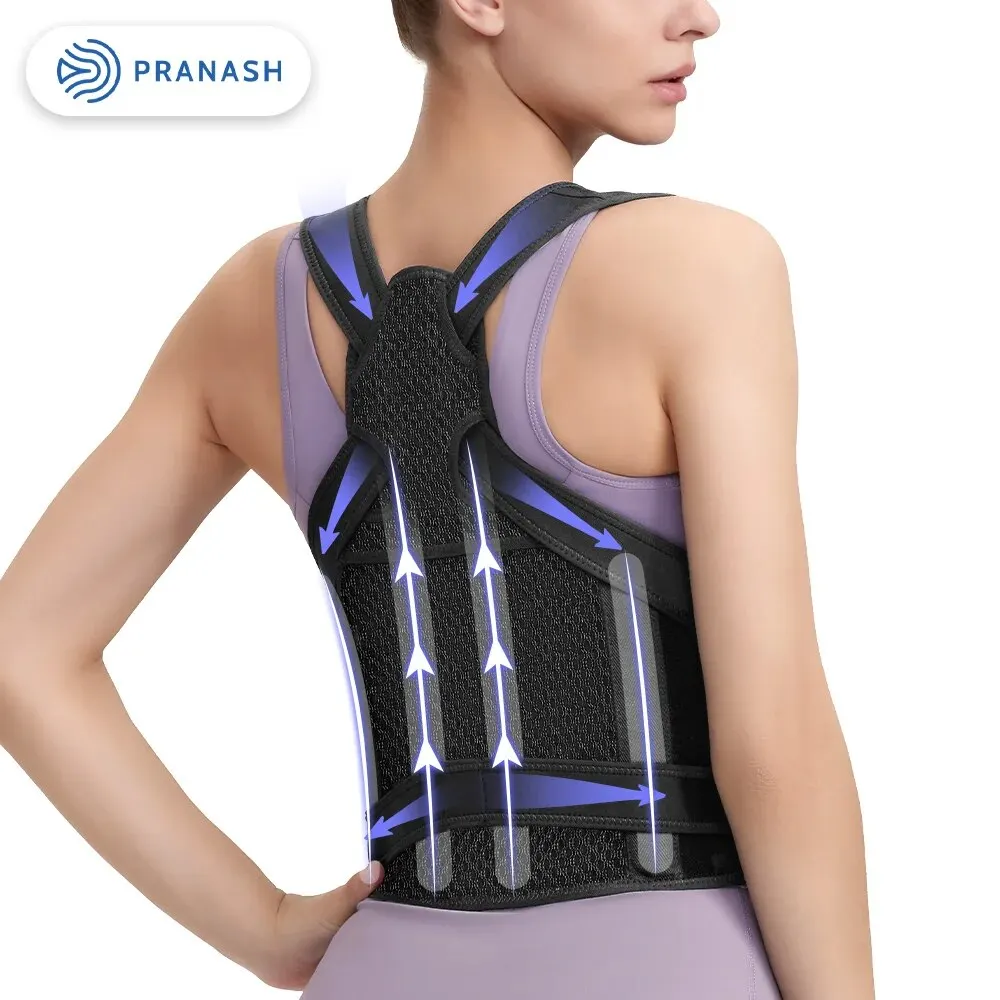 Fully-Adjustable-Straightener-Upper-Spine-Support-Back-Brace-Posture ...