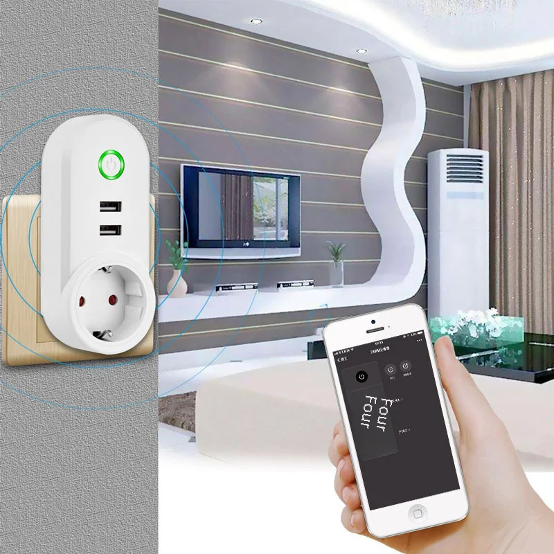 New-Smart-Plug-Zigbee-Dual-Usb-Socket-Alexa-Voice-Control-Timer-Dual ...
