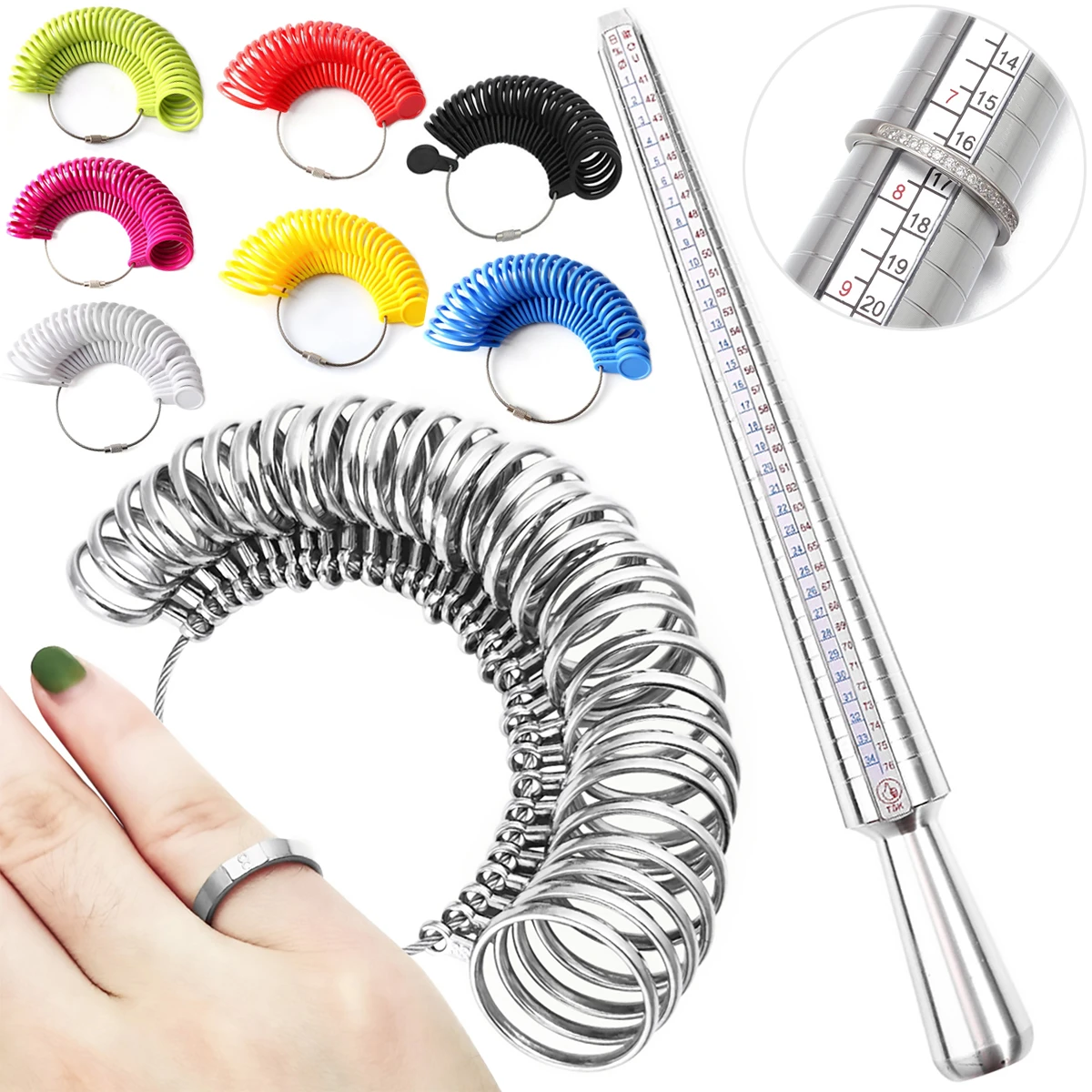 Tool Measuring Ring Sizer | Jewelry Tool Ring Mandrel | Ring Size ...