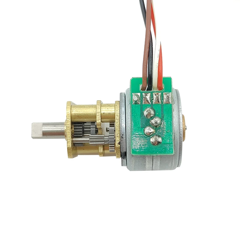 Mini-15mm-Stepping-Gear-Motor-5V-2-Phase-4-Wire-3mm-D-Shaft-Full-Metal ...