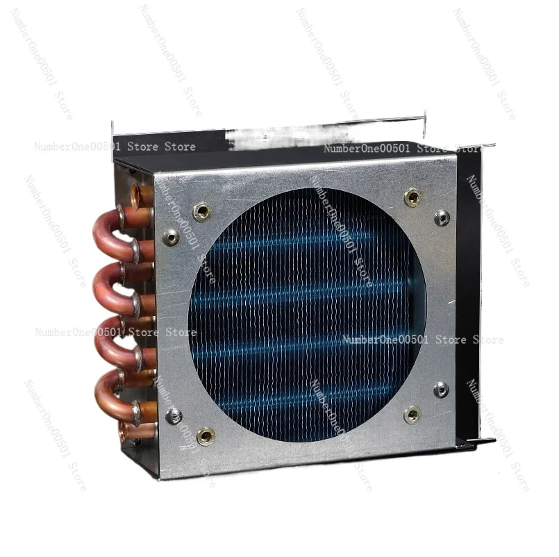 Small-shell-condenser-radiator-freezer-air-cooled-fan-aluminum-fin ...