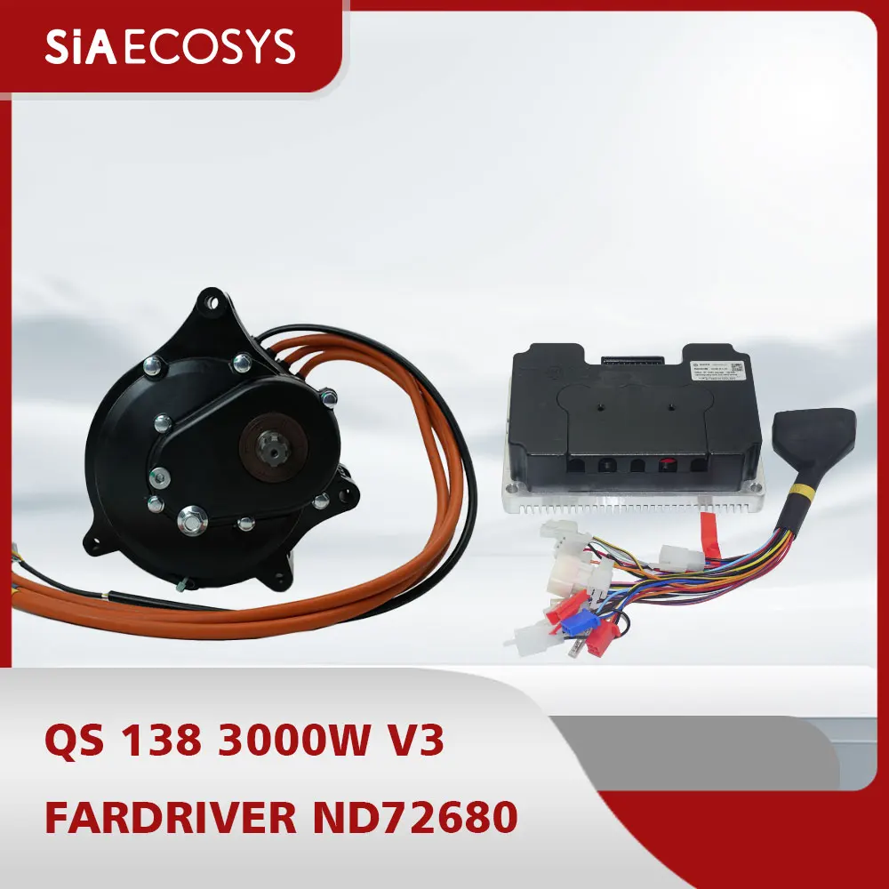 Adult Electric 3000W Motorcycle QS 138 70H V3 Mid Drive Motor and ...