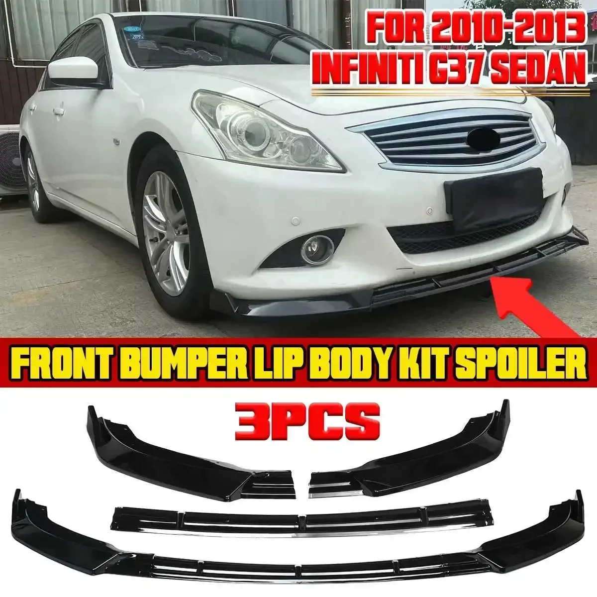 G37-Car-Front-Bumper-Splitter-Lip-Spoiler-Bumper-Lip-Diffuser-Body-Kit ...