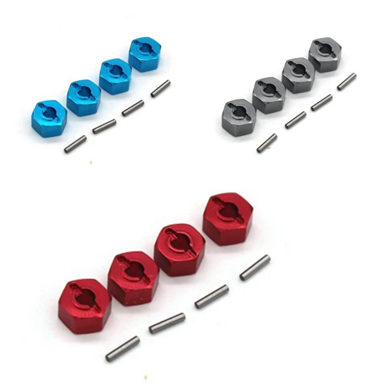 4Pcs Metal 12Mm Wheel Hex Hub Adapter For MJX H16 16207 16208 16209 ...