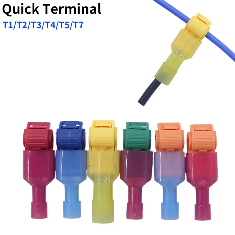 10-50pcs-Wire-Terminal-Quick-Electrical-Cable-Connector-T-Tap ...
