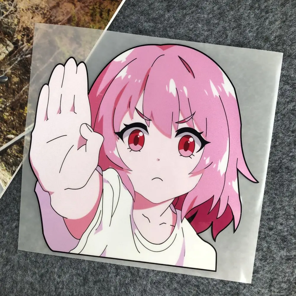 JDM-Japanese-Cartoon-Anime-Girl-Reflective-Car-Stickers-Decor ...