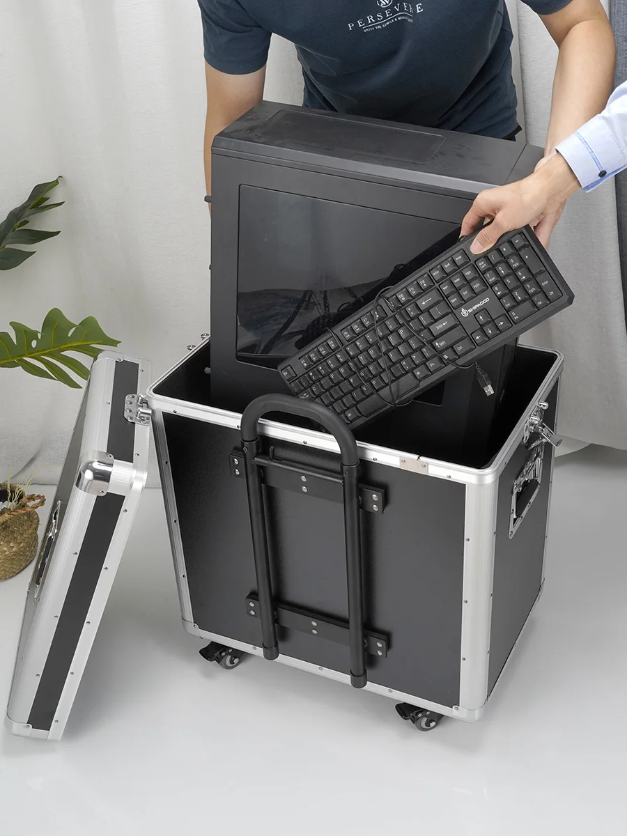 Install-Desktop-Computer-Rod-Storage-Box-Host-Carrying-Case-Handling ...