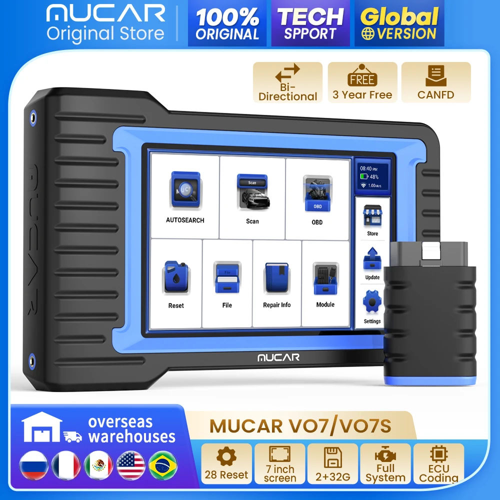 MUCAR-VO7-VO7S-Professional-Car-Diagnostic-Tools-OBD2-full-system-scanner-28-resets-ECU-Coding ...