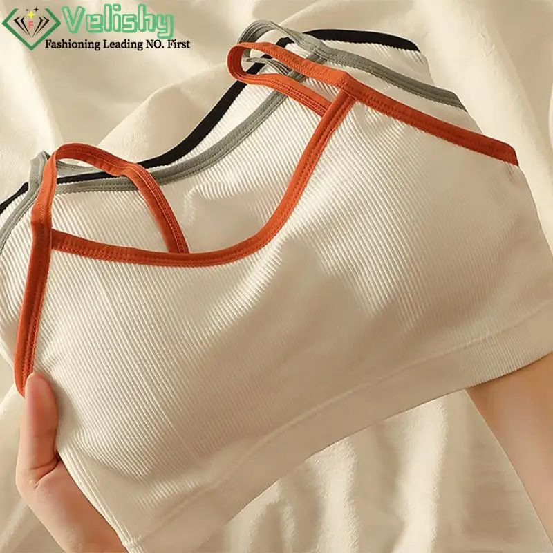 Breathable-Tube-Top-Fitness-Top-Women-Seamless-Yoga-Bra-Shockproof-Crop ...