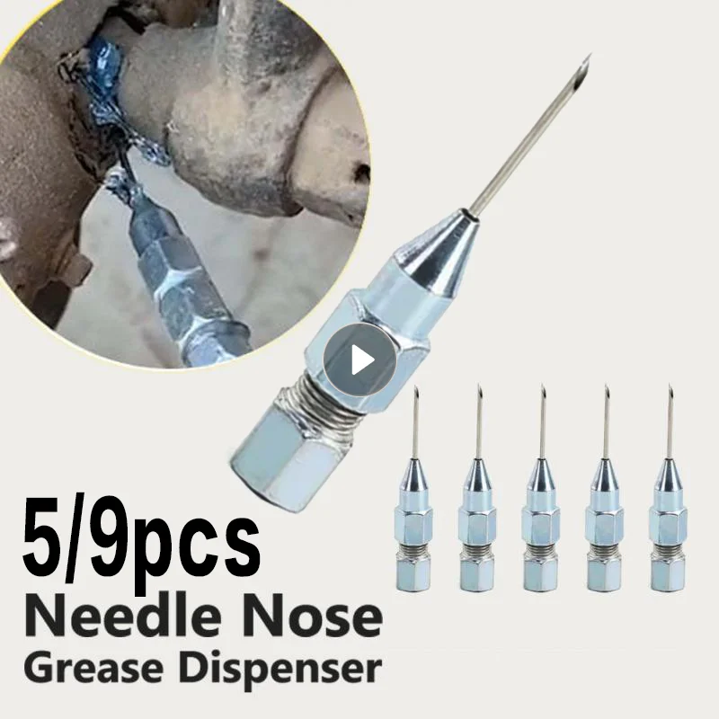 5pcs-9pcs-Needle-Nose-Grease-Tool-Dispenser-Nozzle-Adaptor-Grease-Gun ...
