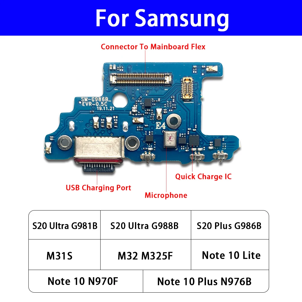 Tested-USB-Charging-Port-Board-Cable-Connector-Micro-Parts-For-Samsung ...